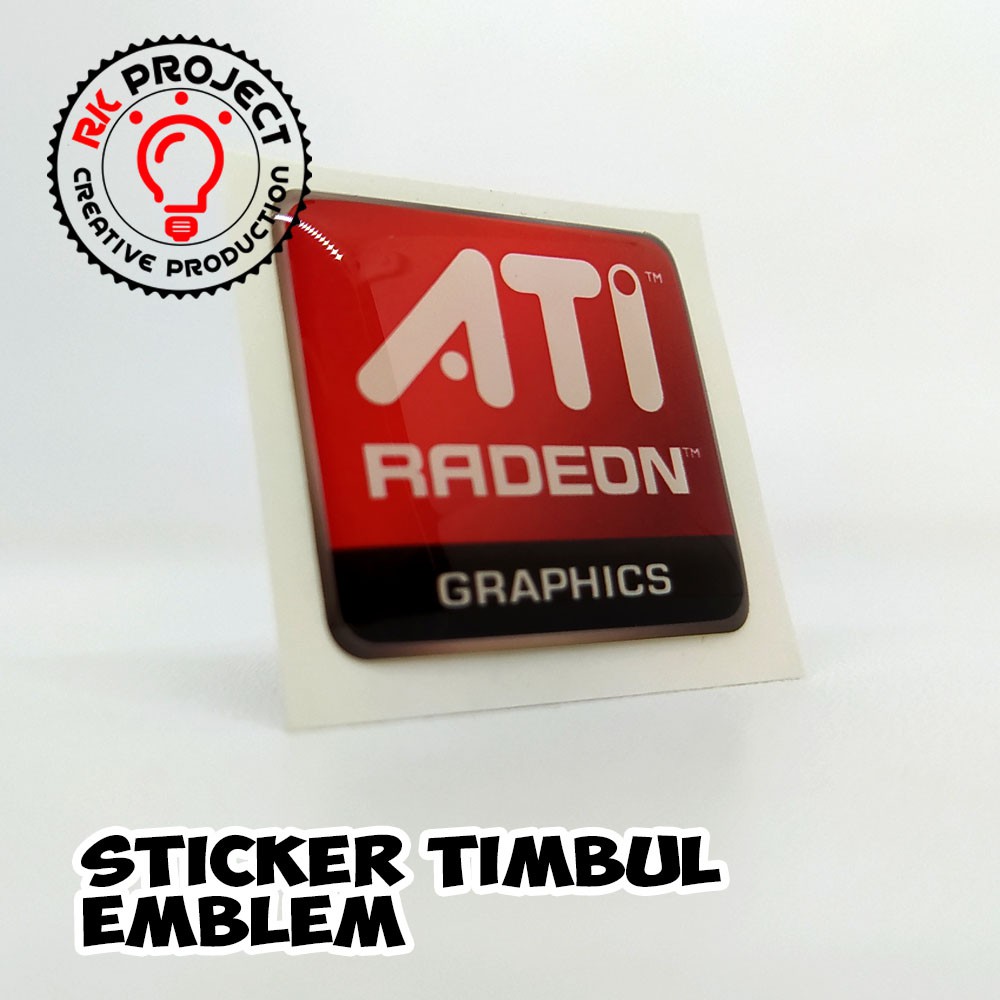 Ati RAEON Sticker Embossed Flexible Resin Emblem | Shopee Malaysia