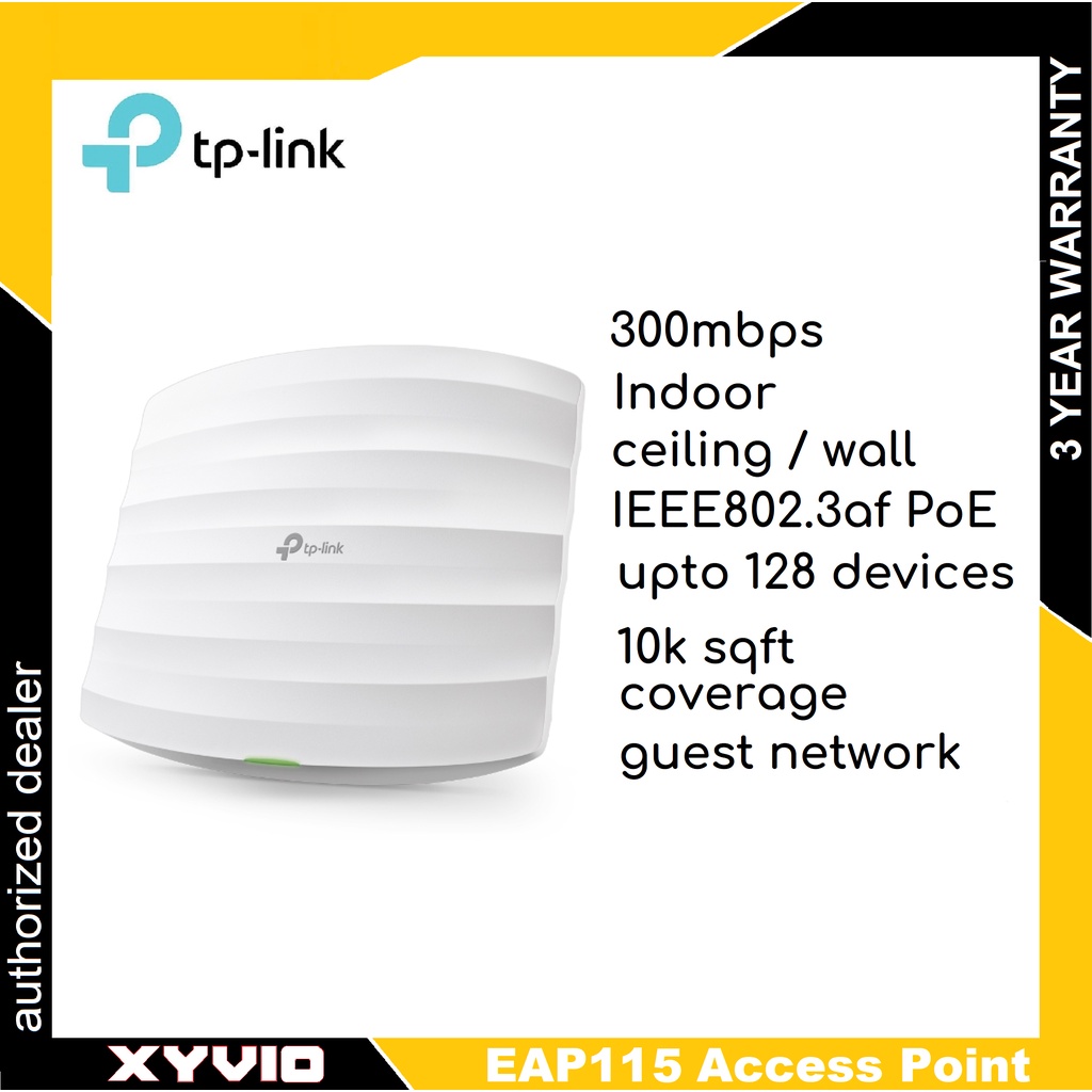 TP-Link EAP115 300Mbps Indoor Wireless and Ceiling/Wall Mount Access ...