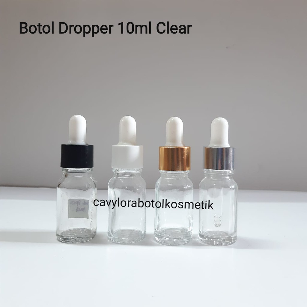 [READY STOK] 10ML Botol Kaca Clear / Botol Serum / Botol Aroma / Botol ...