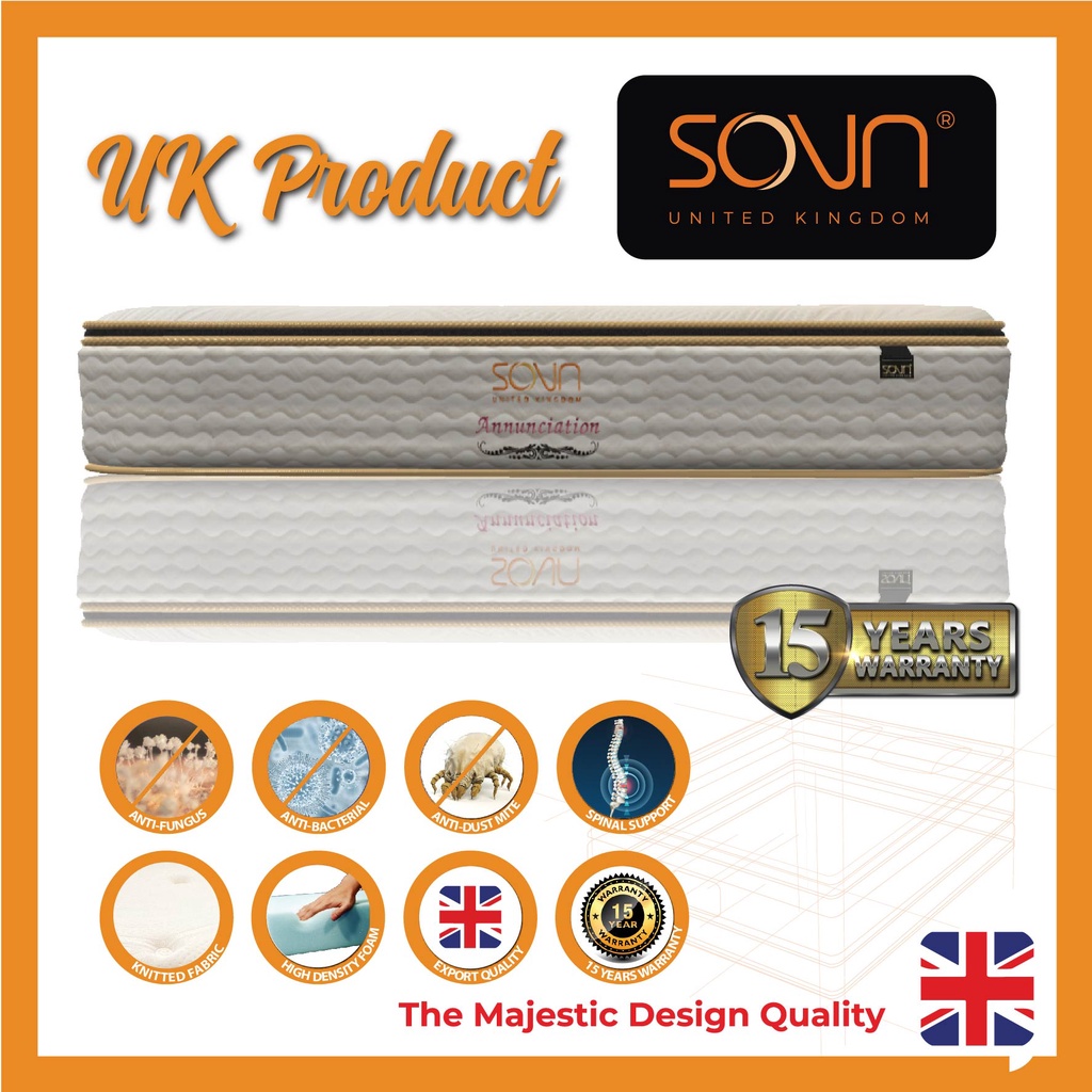 (FREE DELIVERY) 🏆SOVN ANNUNCIATION- 11.5" MICRO POSTURE SPRING MATTRESS ...
