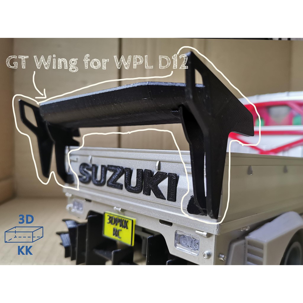 1:10 GT wing/spoiler for WPL D12 | Shopee Malaysia