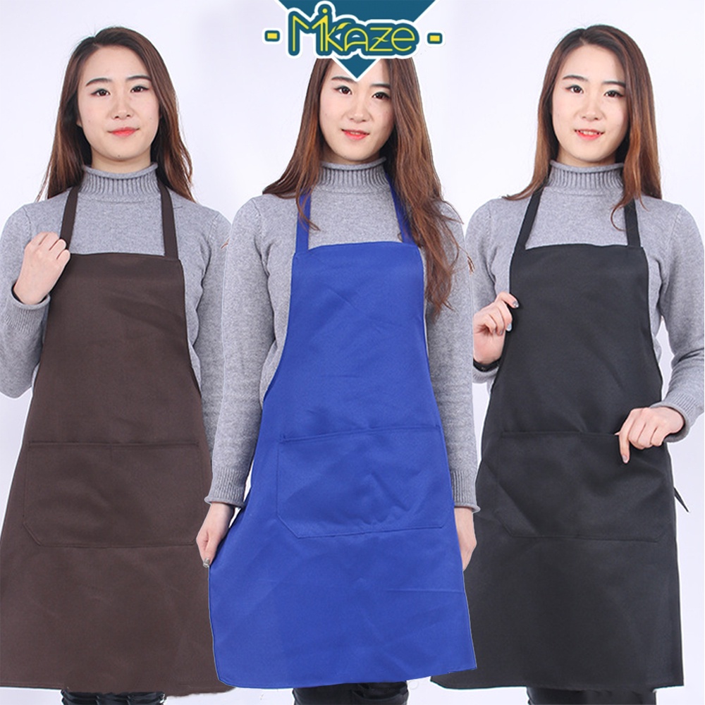 MIKAZE - CHICKY Hang Neck Apron Overall Apron Murah Apron Dapur Kitchen ...