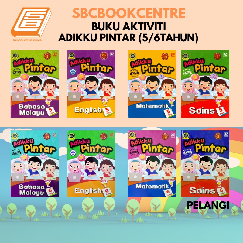 [SBCB]Buku Aktiviti Prasekolah Adikku Pintar Series Umur 5 & 6 Tahun (2021) | Shopee Malaysia
