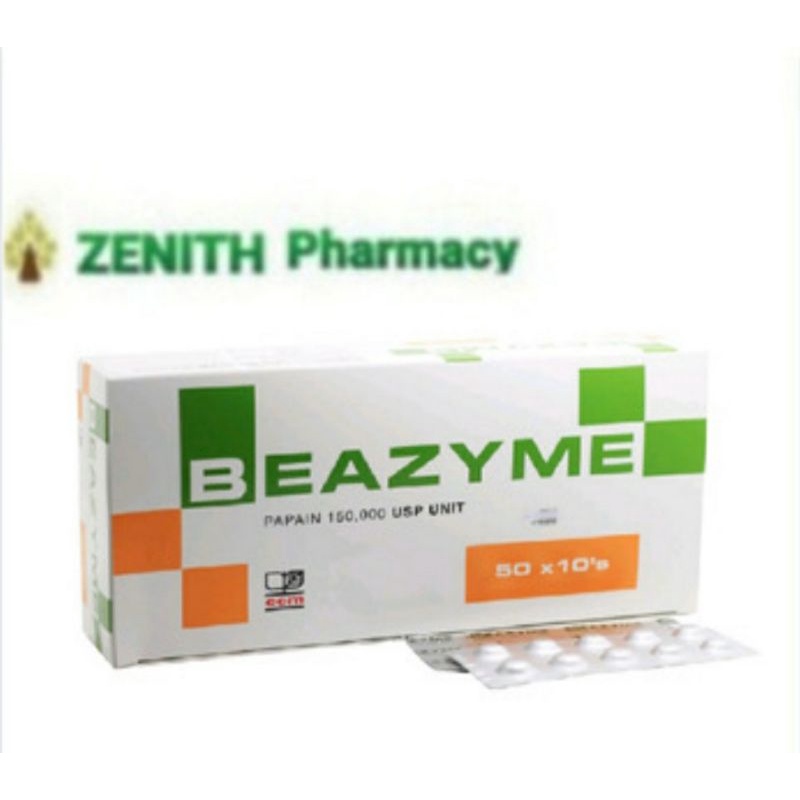 BEAZYME (50×10'S) EXP:4/2024 PAPAIN TABLET | Shopee Malaysia