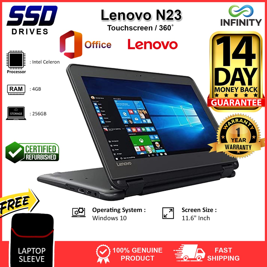 Lenovo N23 Touchscreen 360 / Laptop Lenovo / Intel Celeron / Core i3 ...