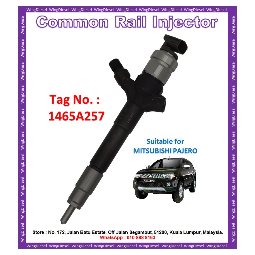 100% New Mitsubishi Pajero Diesel Fuel Pump Common Rail Injector ...