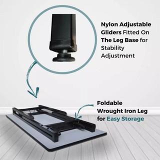 KT WARE 3V 2x6 FEET 2.5X6 Heavy Duty Foldable Wood Top Banquet Table ...