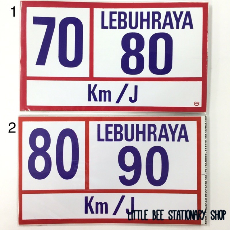 Sign Sticker（km/j）.. | Shopee Malaysia