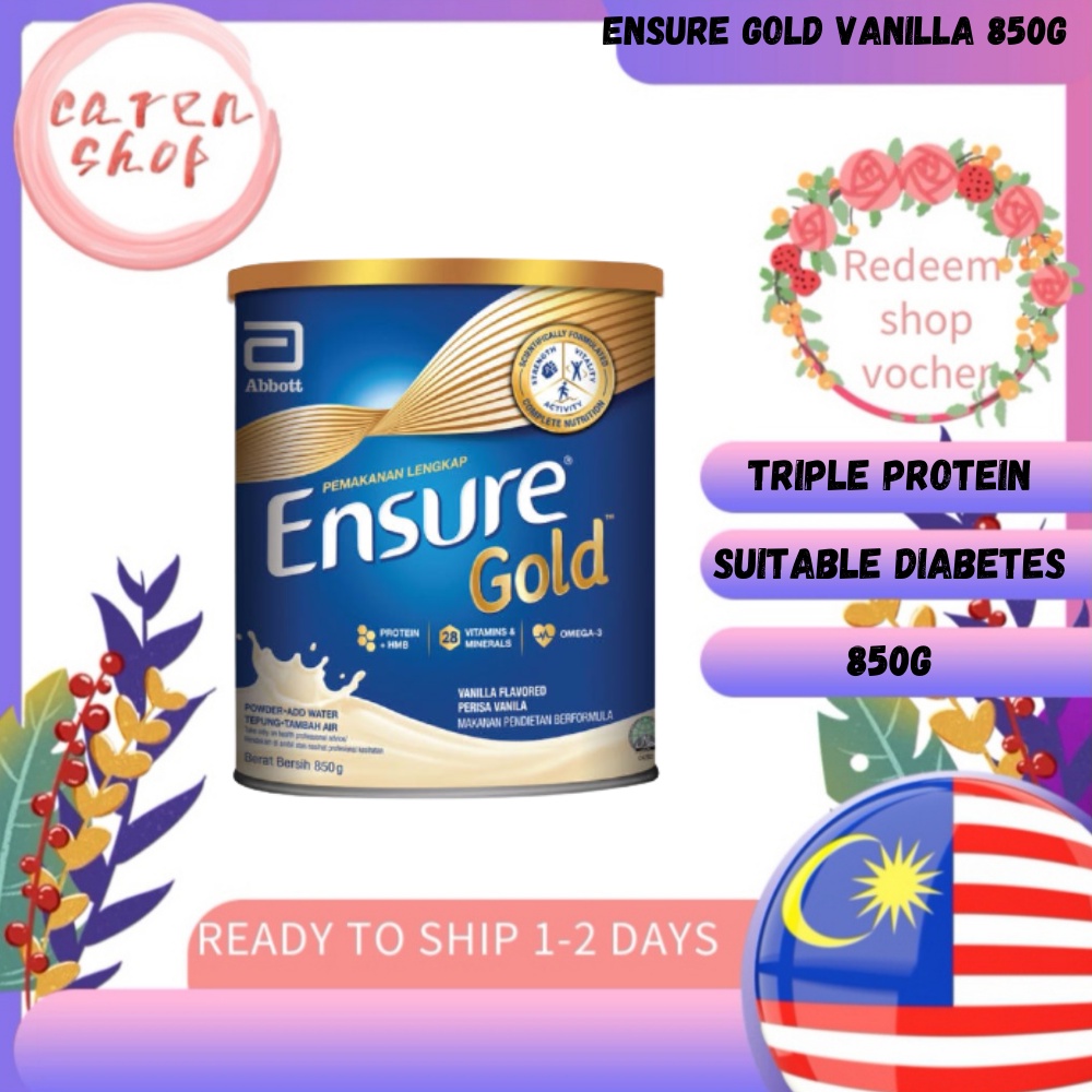 Ensure Gold Vanilla 850g (G) | Shopee Malaysia