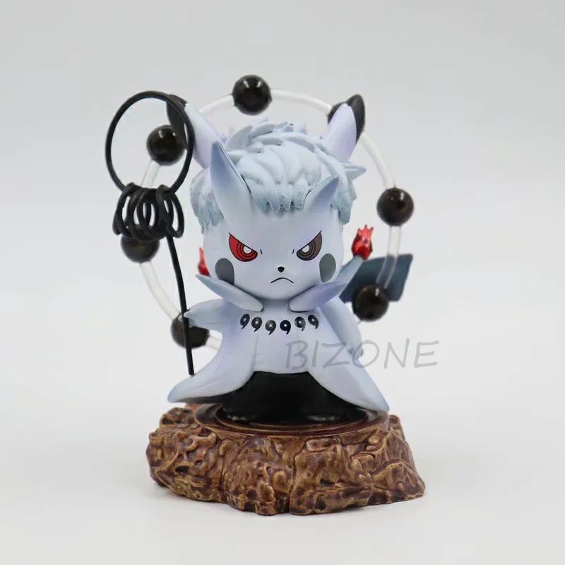 Obito cosplay Pikachu model decorates desks and gaming corners super ...