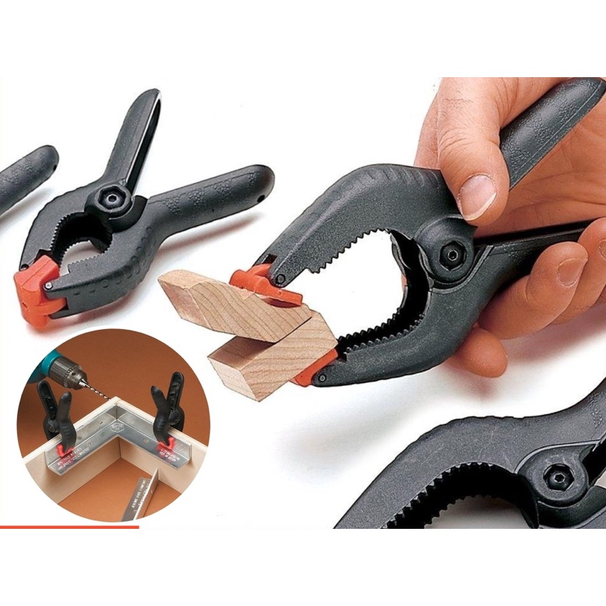 A Type Spring Clip Plastic PVC Nylon Modelling DIY Tool Wood Clamp ...