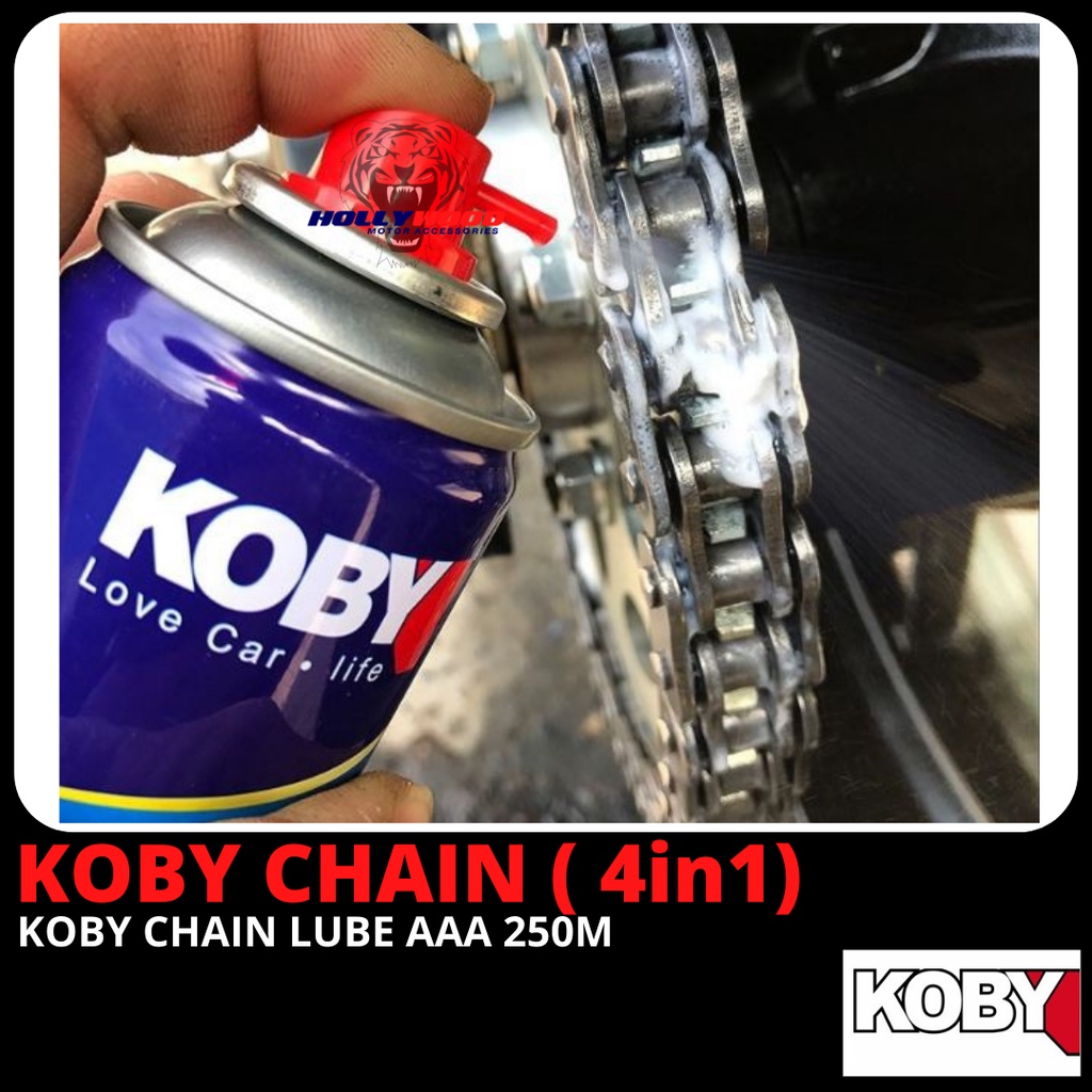 KOBY CHAIN MAINTENANCE KIT COMBO SET 4 ITEM ( CHAIN LUBE + CHAIN ...