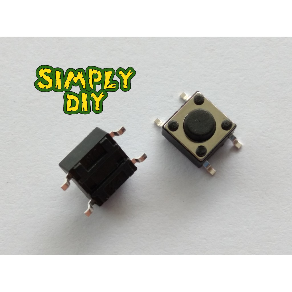 1pcs Tactile Push Button Switch 4-Pin SMD-4 SMT-4 ± 6x6x5mm | Shopee ...