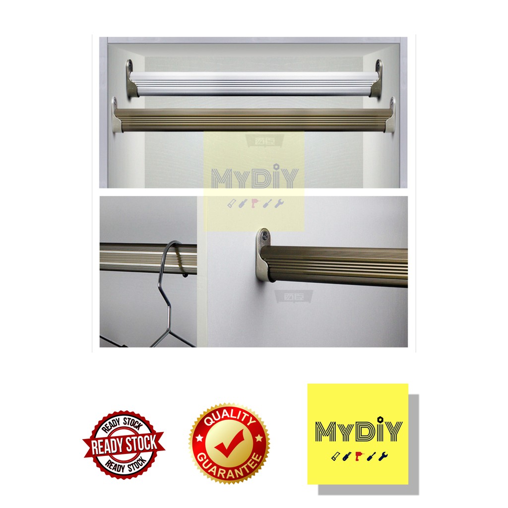 Pemegang Rod Pipe Gantung Baju Bentuk Bujur Wardrobe Clothes Oval Pipe ...