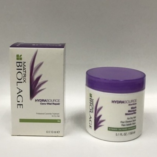 Matrix Hydrasource Mask 150ml , Cera-Vital Repair 6 x 10ml | Shopee ...
