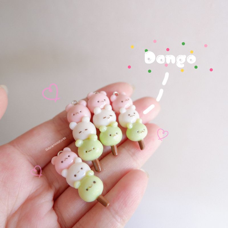 Bear Dango Handmade Keychain Polymer Clay Charm | Shopee Malaysia