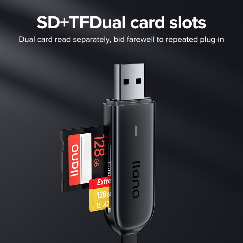 llano USB 2.0/3.0 Card Reader 5Gbps SD/TF Micro SD Mini Smart Card ...