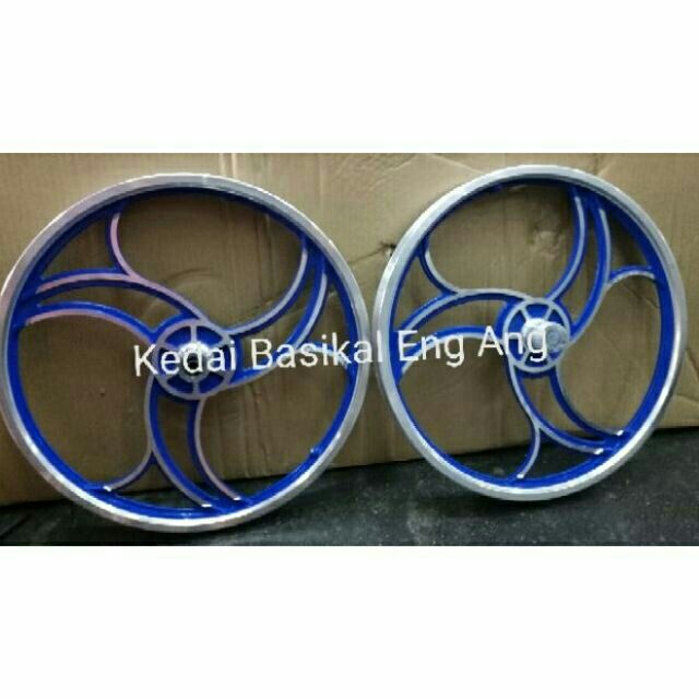 Rim basikal 3 batang sesuai untuk basikal lajak dan non - lajak ...