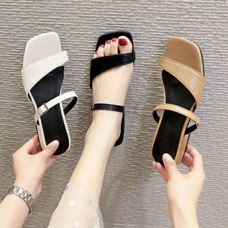 WOMEN'S SANDALS, the latest 3 cm heel heels, simple women's sandals ...