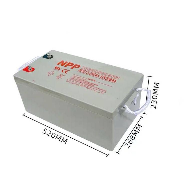 NPP Solar Gel type DEEP CYCLE Battery NPG12-250AH 12V (Ready Stock) (No deliver to EAST MALAYSIA ...