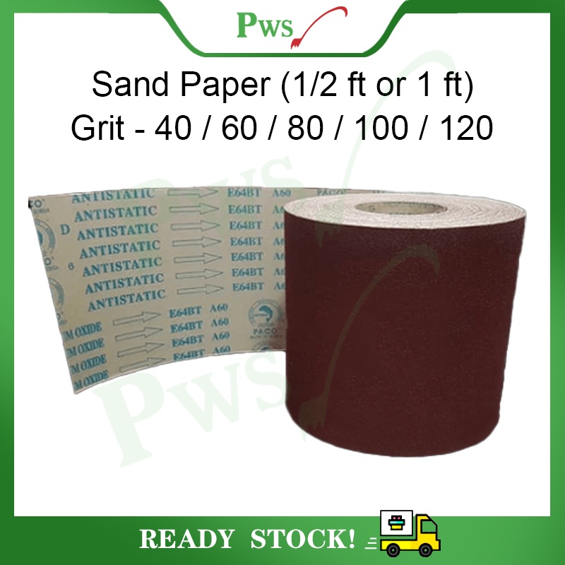 1 feet / 0.5 feet x 12" Abrasive Sand Paper Sheet For Sanding Timber ...