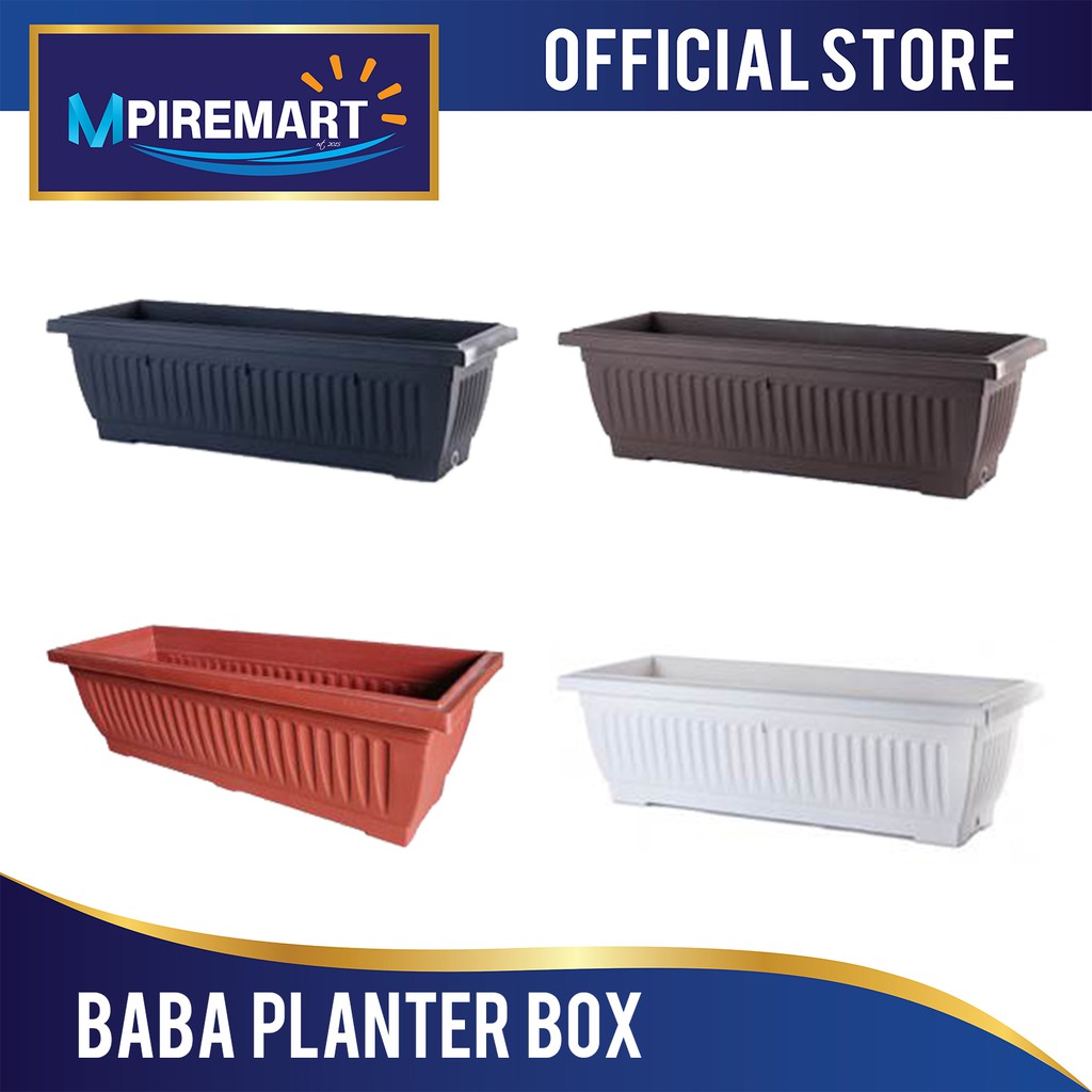 Baba BI-509 Planter Box - Rectangular Plastic Flower Box - Pasu Panjang ...