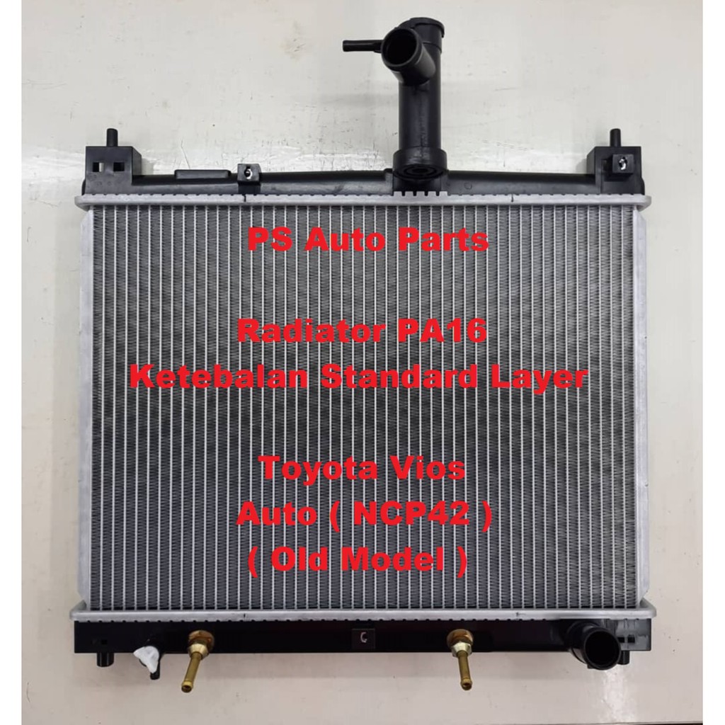Radiator Toyota Vios NCP42 Auto Old Model - Tangki Air Vios Auto NCP42 ...