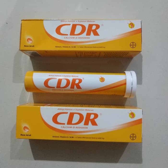 Cdr Contains 15 Tablets Of Orange Vitamin C And Calcium Flavor | Shopee ...