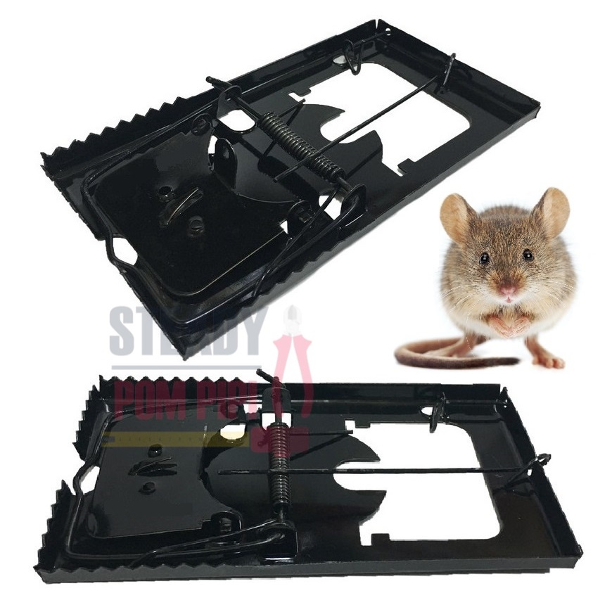 STEEL MOUSE RAT TRAP HEAD (BLACK) / MOUSE TRAP RAX / MICE MOUSE RAT ...