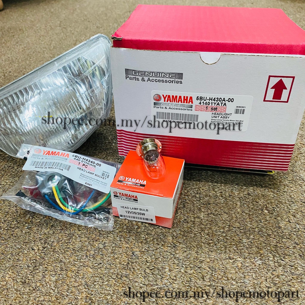 HEADLAMP HEAD LAMP HEAD LIGHT SET ORIGINAL ORI 125Z Y125Z Y110SS Y110 ...