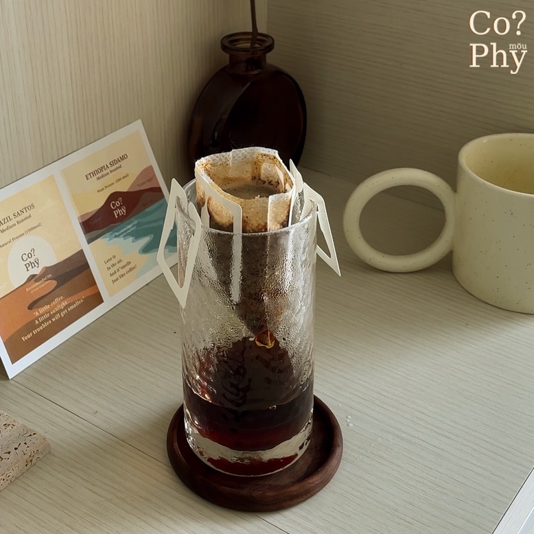 Drip Bag Coffee (Cophy_mou) 2 Type Single Origin Drip Bag Coffee *12g x 8 pack* 仪式感耳掛咖啡 | Shopee ...