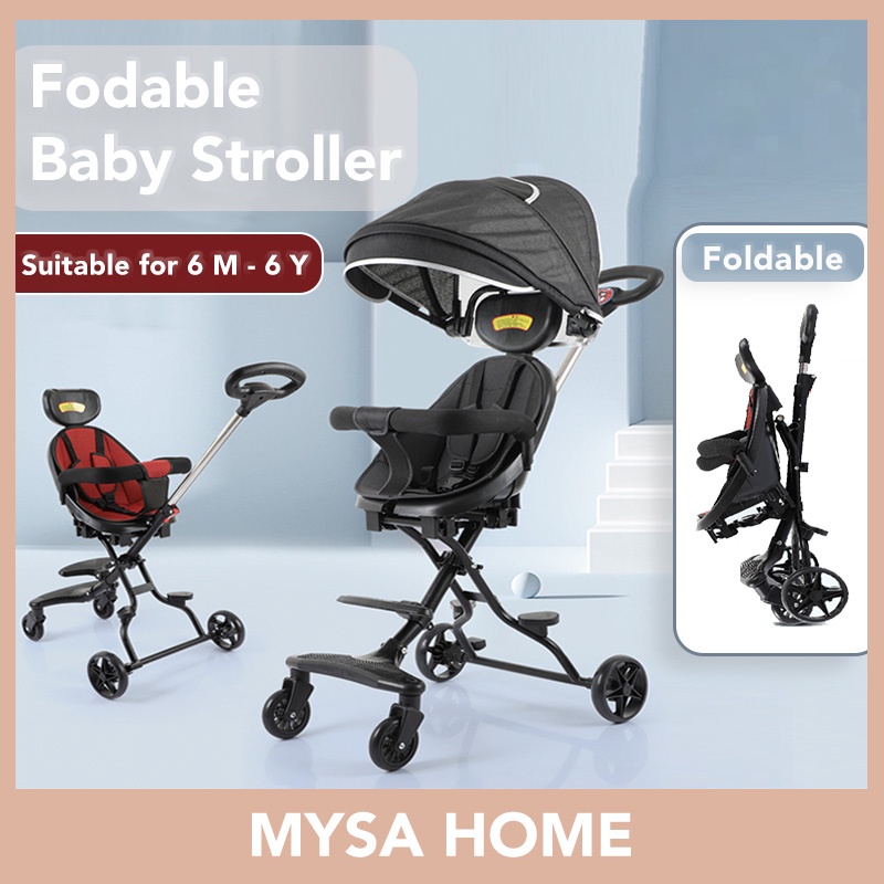 Ready Stock Baby Magic Stroller 360 Rotating Comfortable Kids Stroller ...