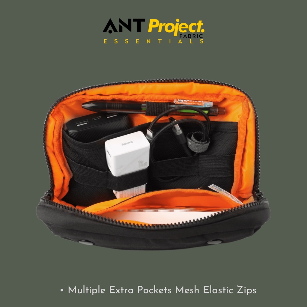 Ant PROJECT - Hand Bag Organizer Clutch DELTHA - Tas Pouch | Shopee ...