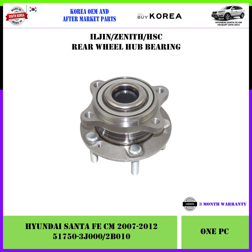 Hyundai Santa Fe CM 2.2/2.4 2007-2012 Rear Korea Aftermarket Wheel Hub ...