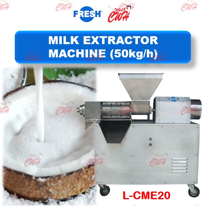 FRESH MILK COCONUT EXTRACTOR MACHINE L-CME20 (50KG/HOUR) GRATED ...