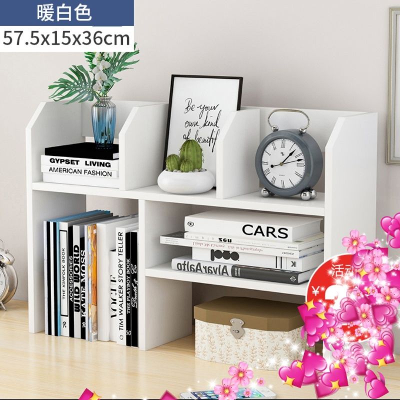 🏛Ready stock🏛Adjustable Book Shelf Portable Office Table Book Rack ...
