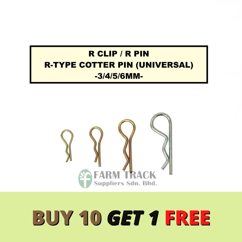 [BUY 10 FREE 1] R PIN / COTTER PIN / R CLIP - TRACTOR CLIP - STAINLESS ...