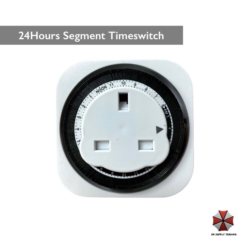 MINLITE 24 Hours Segment Timer Switch 13A 1122-SQ (DB) | Shopee Malaysia