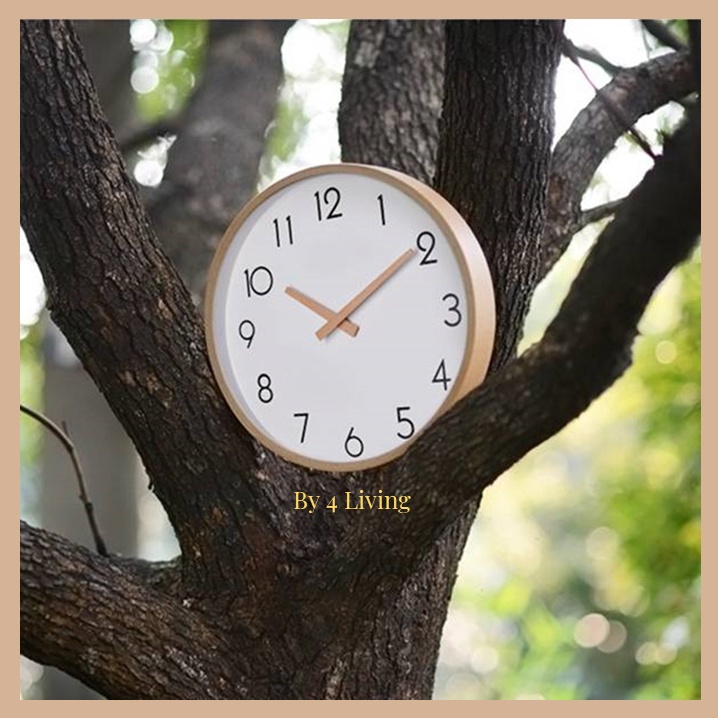 🔥READY STOCK🔥 Muji Style Wall Clock Wooden Clock Jam Dinding Muji Jam ...