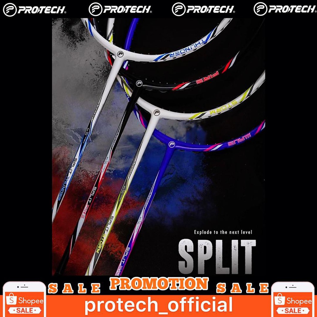 PROTECH SPLIT STORM / SPLIT THUNDER / SPLIT WAVE / SPLIT FIRE RACKET ...