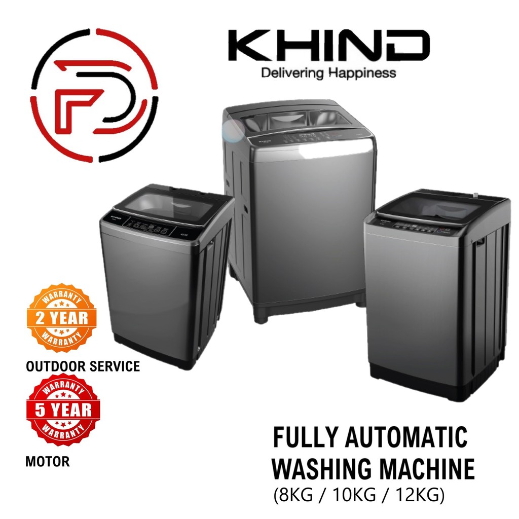 KHIND / ISONIC Fully Auto Washing Machine 8KG/10KG/11KG [ READY STOCK ...