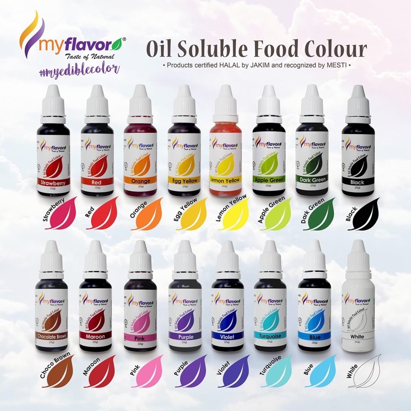 My Flavor Oil Soluble Food Color, 25g | Shopee Malaysia