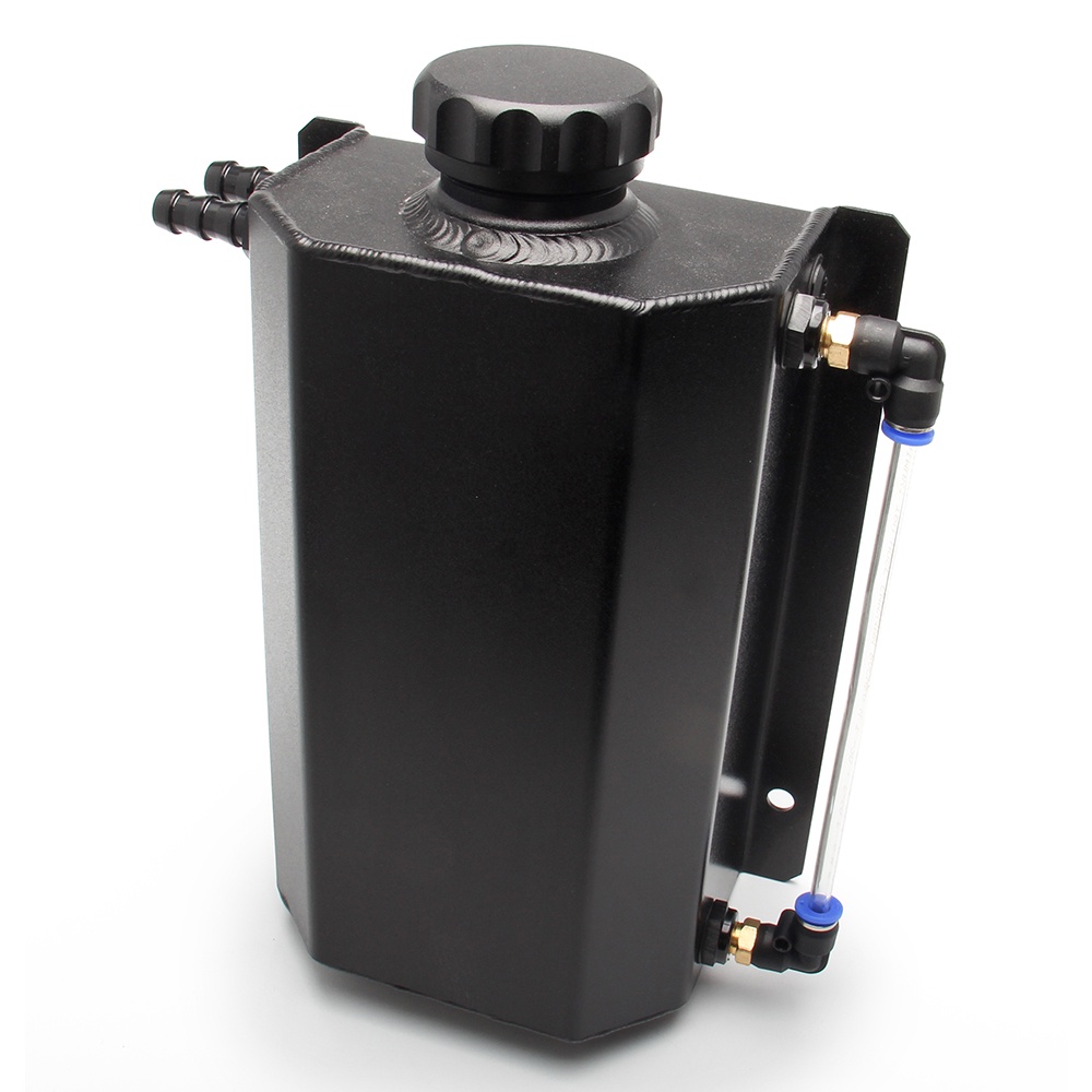 Universal Aluminum Alloy Engine Coolant Radiator Overflow Tank 1000ml ...