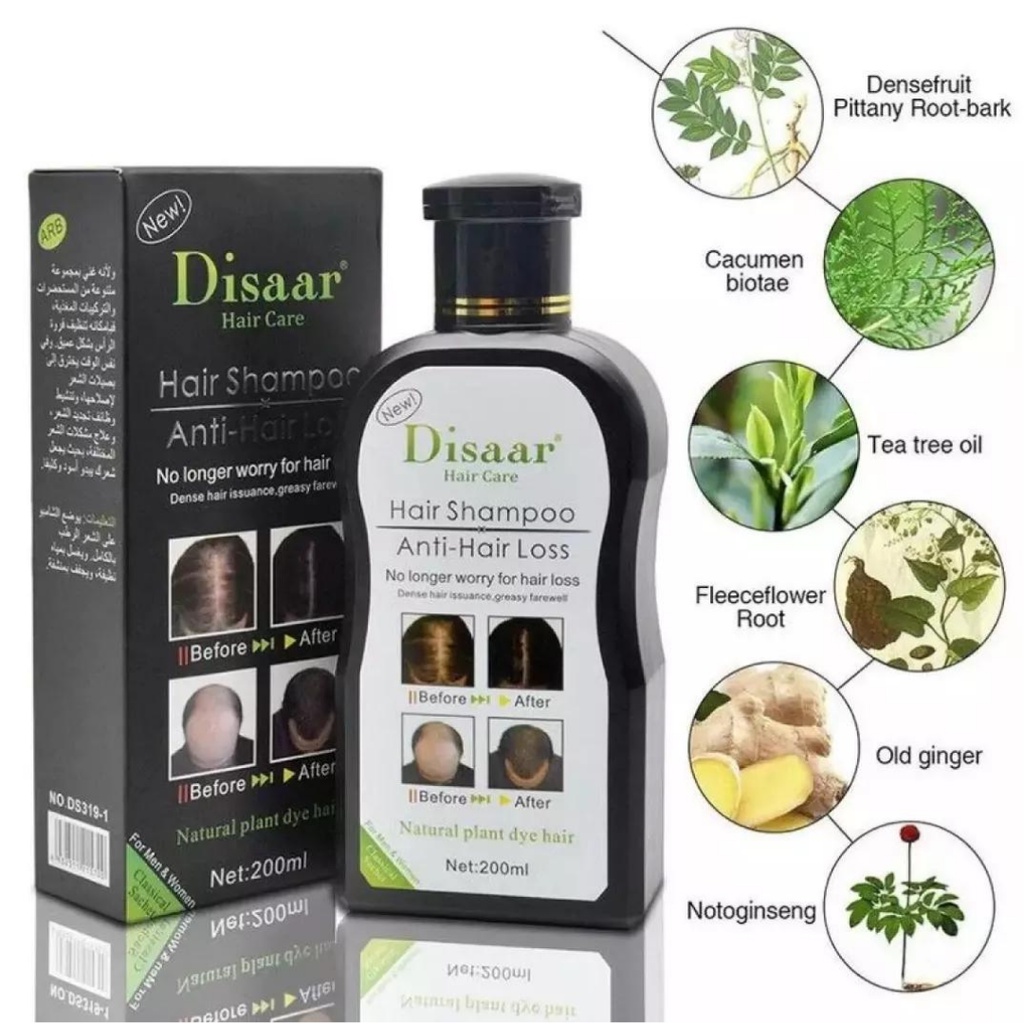 DISAAR HAIR SHAMPOO ANTI HAIR LOSS 200ML | Shopee Malaysia