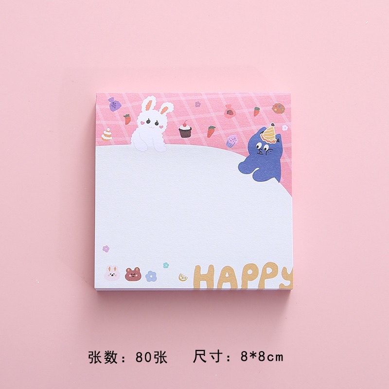 Cute Memo Pad Note Cartoon Memo Note Cute School Office Stationery ...