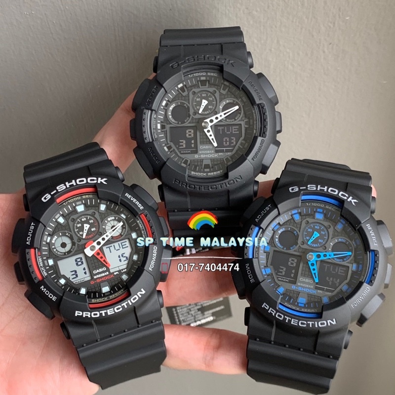 CASIO G-SHOCK GA-100-1A1DR / GA-100-1A2DR / GA-100-1A4DR / GA-100-1A1 ...