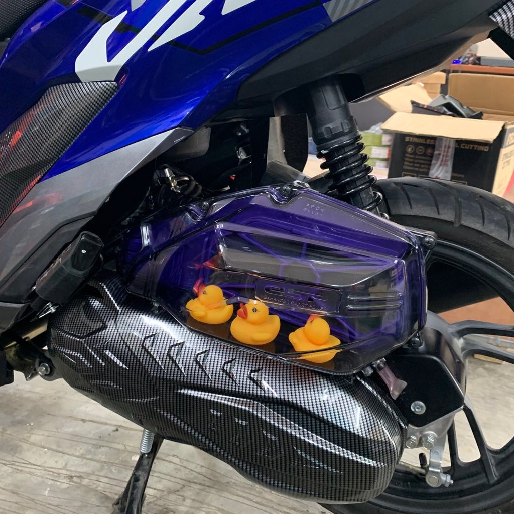 HONDA VARIO 150 AIR FILTER TRANSPARENT CARBON COVER PCX 150 AIR CLEANER ...