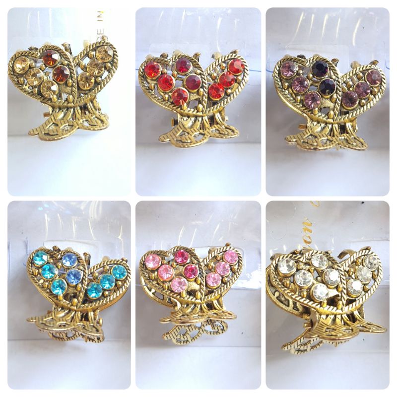 Stone Metal Jaws Clip for Kids & Adults Small Stone Hair Clip Kelip ...