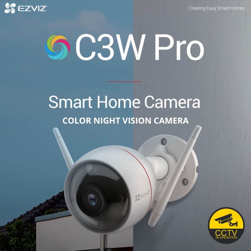 Ezviz C3W Pro 4MP Outdoor Smart Home Colour Night Vision IP67 ...