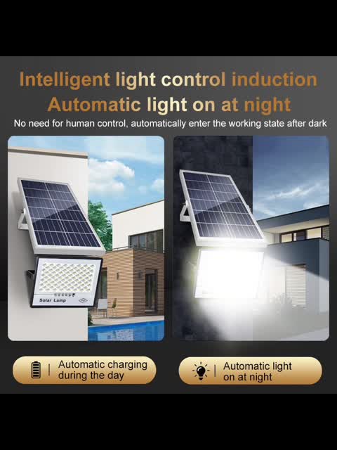S1-15000W Lampu Solar Outdoor Waterproof Solar Light Outdoor Lightning ...